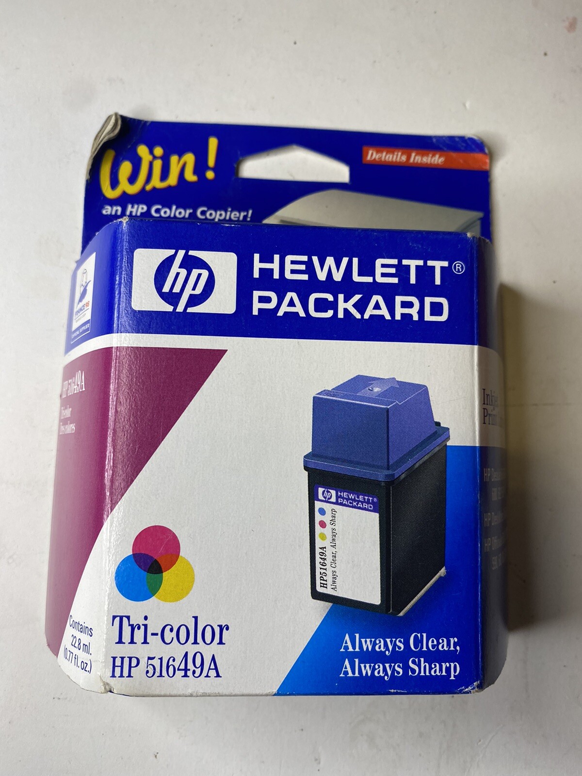 Genuine HP 49 Ink Cartridge Large Tri-Color HP 51649A New in box ...
