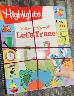 Pack Of 4 Workbooks For Kids, Three Dry Erase Books And 1 Telling Time ...
