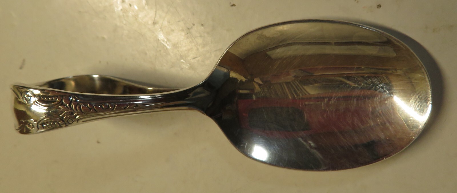 Vintage ONEIDA SILVERPLATE CURVED HANDLE BABY SPOON Pattern #2 Infant ...