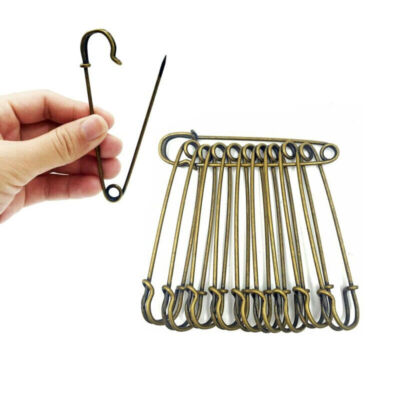 Extra Large Bronze Safety Pins Heavy Duty Fastener Kilts Blankets ...