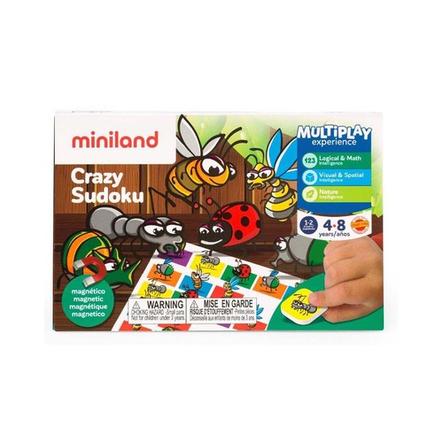 Miniland Kids/Children On The Go Crazy Sudoku 3-7y Fun Educational ...