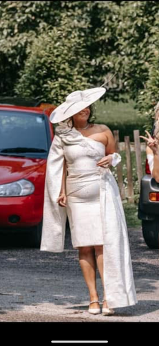 mark melia dress and matching hatinator custom made wedding/races | eBay