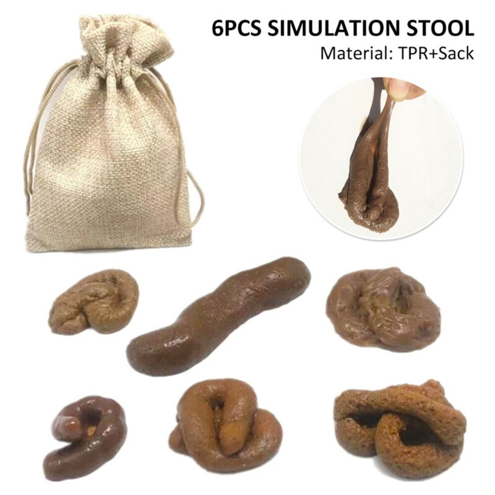 Realistic Poop Realistic Reusable Lifelike Rubber Safe Simulated Stool ...