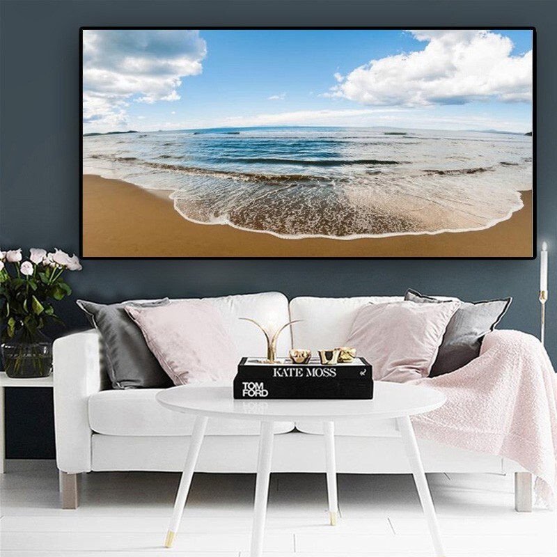 Beach Sunset Posters Prints Canvas Painting Wall Picture | eBay
