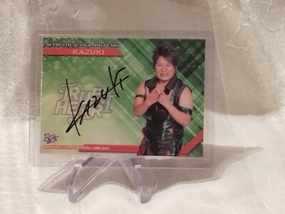 Kazuki auto BBM #98/100 2020 True Heart JWP Joshi Japan Wrestling | eBay