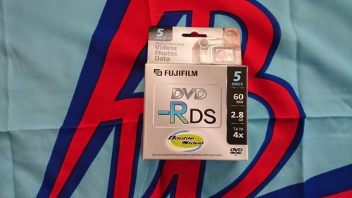 5 FUJI 80MM (MINI) DVD-R DUAL SIDED DS 2.8GB 60 MIN W/CASES - 25302910 ...