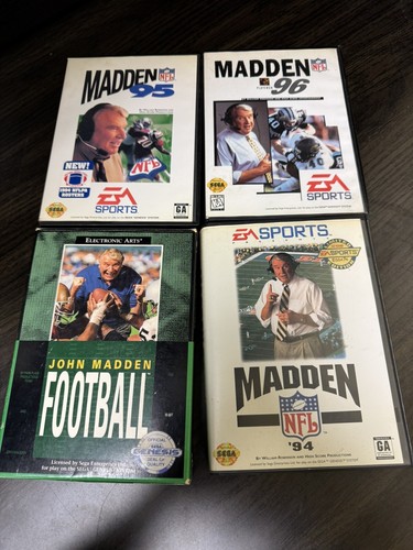 Lot of 4 Sega Genesis Madden Football 94 95 96 Games | eBay