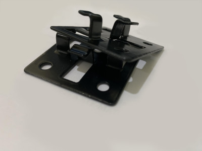 DECKING CLIP BLACK metal COMPOSITE Hidden 3mm stainless deck 50-300 ...