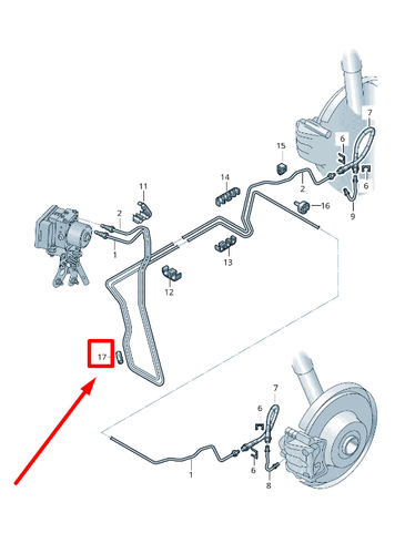 PORSCHE Pièce d'écartement 95B 8E0.611.853.B 8E0611853B de conduite de ...