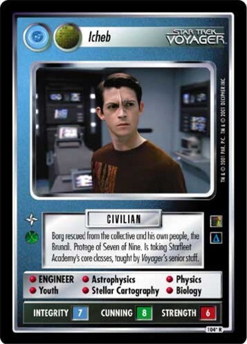 Star Trek: Icheb [Federation] [Mint/Near Mint] The Borg STCCG Decipher ...