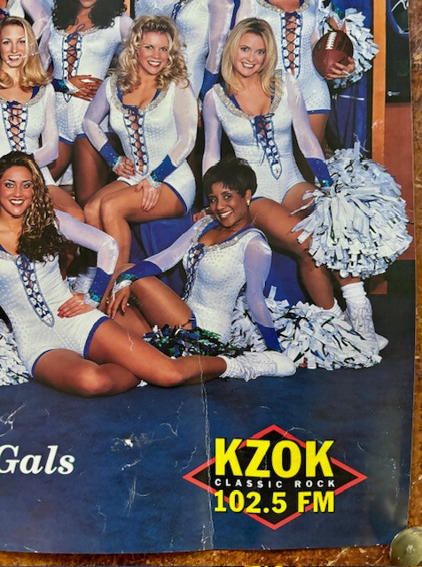 1998 Seattle Sea Gals NFL Cheerleaders Poster - KZOK 102.5 FM Promo ...