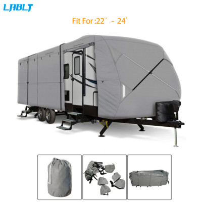 LABLT 22'-24' Camper Travel Trailer RV Cover Upgraded 4-Ply Waterproof ...