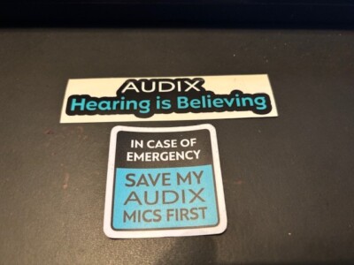 Audix Microphones 2pc Sticker Set | eBay
