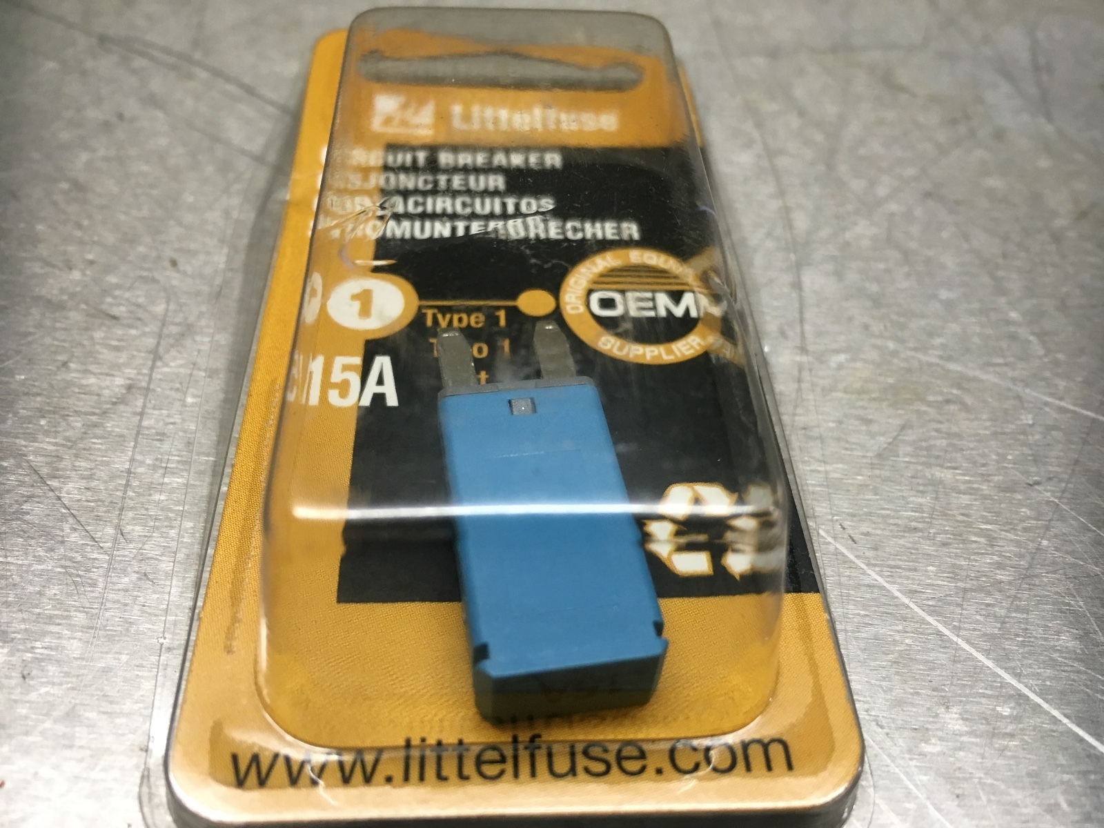 LITTELFUSE 15A AMP TYPE 1 CIRCUIT BREAKER FUSE 211015BP NEW LOT OF 10 ...