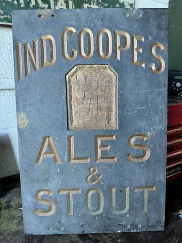 Vintage Original Slate ind Coope Brewery Sign | eBay UK