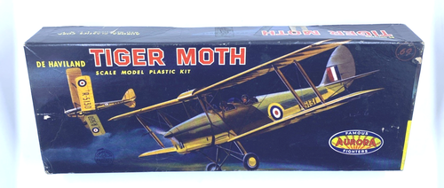 Aurora Famous Fighters Tiger Moth Model Airplane Kit Unassembled ...
