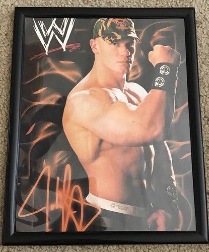 Vintage WWE WWF JOHN CENA Carnival/Fair Prize 8"x10” Frame Print (#2 ...