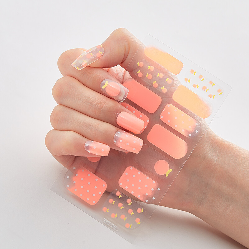 Full Size Nail Wraps Stickers Polish Toe Manicure Art Self Stick Decor ...