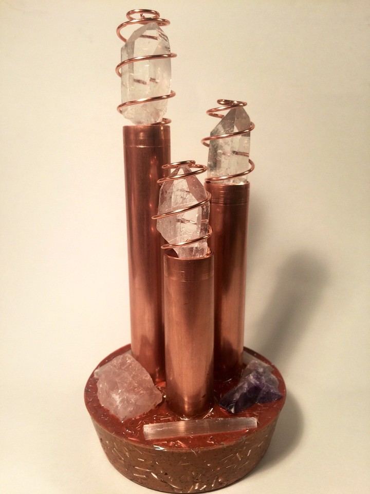 Deluxe Desktop Orgone Cloud Buster- Anti EMF/Chem - Chembuster - Orgone ...