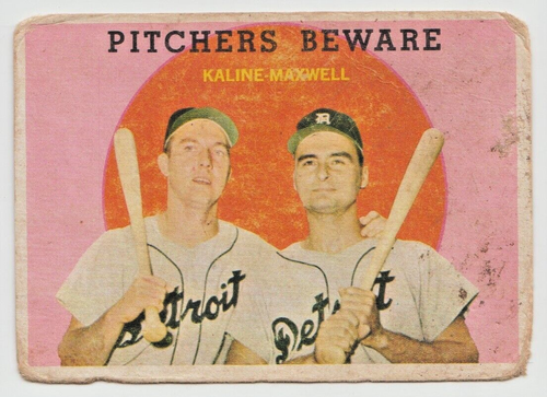 Venezuelan Topps 1959 Al Kaline / C. Maxwell #34 Detroit Tigers Set ...