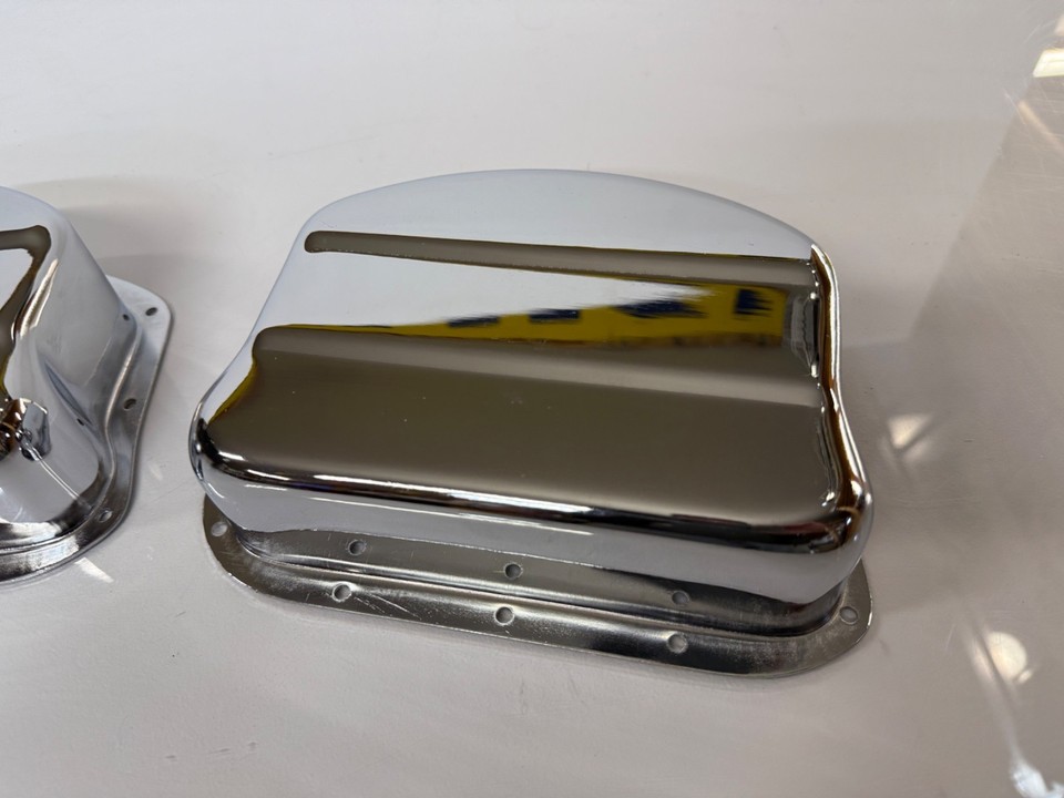 Harley Davidson FL FLH Panhead Engine Head Valve covers set Chrome ...