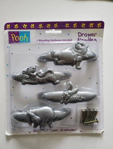 Vintage Disney Winnie the Pooh Drawer pull handles piglet Tigger Eeyore ...