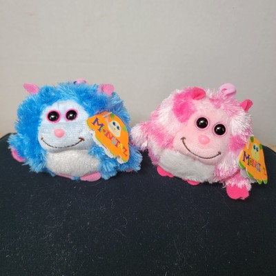 Set of 2 TY Monstaz Mini Clips: Blue Jerry w/ Tag & Pink Roxy w/ Tag | eBay
