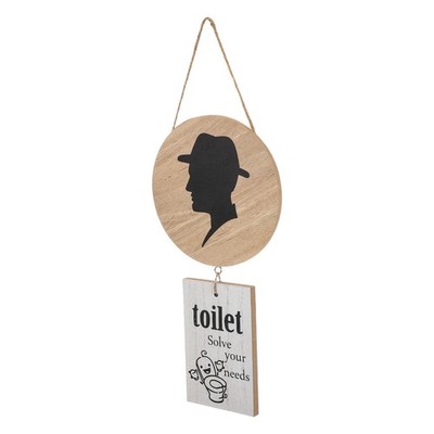 Vintage Restroom Sign for Home Toilet Door Signage Carteles Para Wc ...