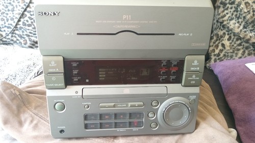 sony mini hifi CHC-P11 twin tape tuner cd uk radio cassette | eBay UK