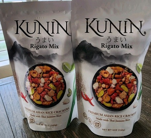 2 bags KUNIN Rigato Mix Premium Japanese Rice Crackers 12oz 4/15/2026 ...