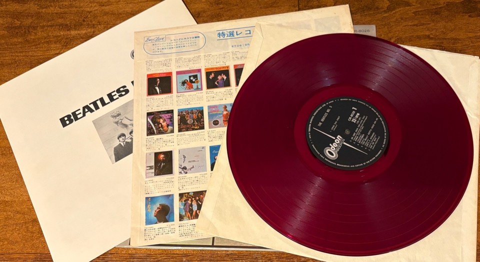 THE BEATLES Beatles No. 5 japanese RED colored vinyl LP Odeon OR-8028 ...