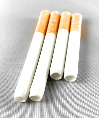 Ceramic Bat Cigarette Style Pipe 2 Short 2 Long| One Hitter Dugout | US ...