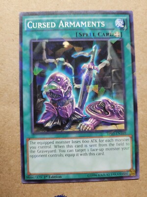 YUGIOH! CURSED ARMAMENTS SHATTERFOIL RARE 1ST EDition BP03-EN169 Holo ...