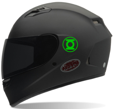 Green Lantern helmet decals (4) Motorcycle helmet decal, Stickers set ...