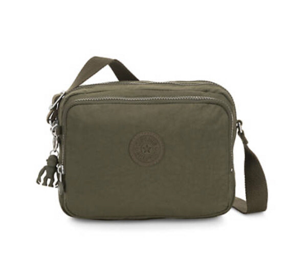 NWT KIPLING KI2396 SILEN JADED GREEN TONAL NYLON CROSSBODY HANDBAG BAG ...