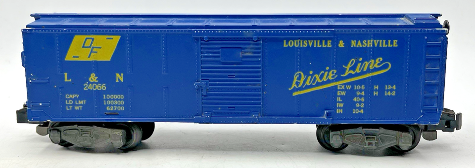 American Flyer S Gauge 24066 L&N Dixie line Blue Painted Boxcar - 1960 ...