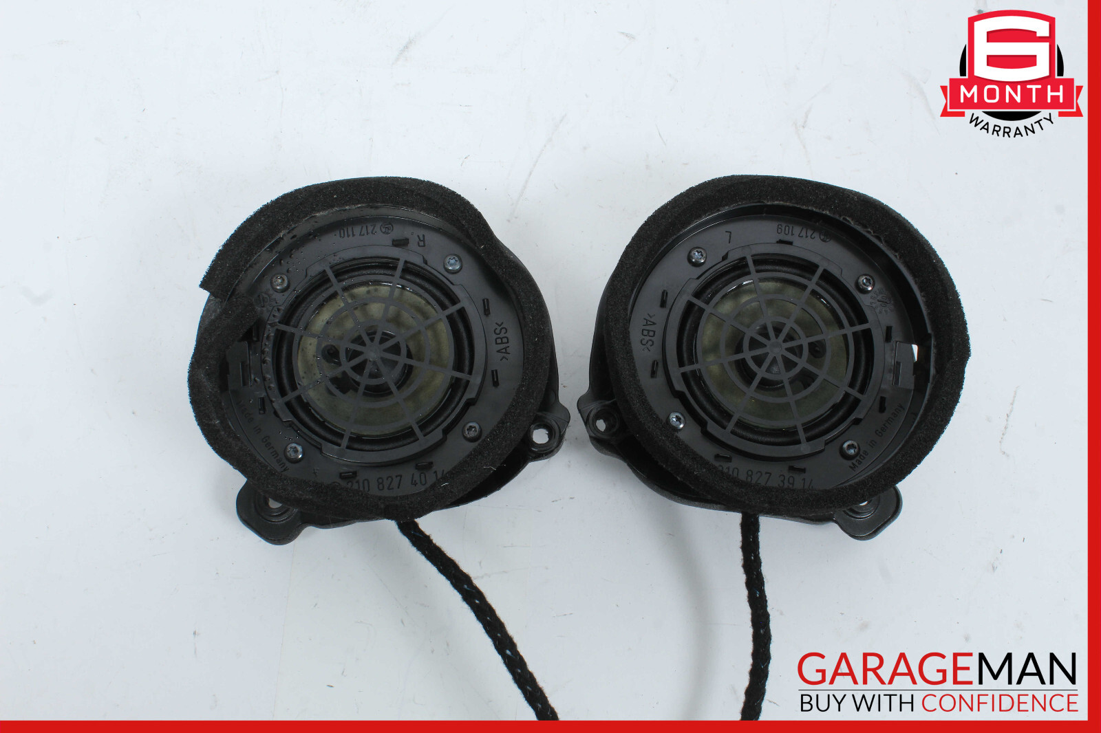 98-02 Mercedes W210 E320 Rear Right & Left Door Audio Tweeter Speaker ...