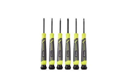 6-piece Precision Screwdriver Set With Cushion Grip Handles | Ryobi Kit ...