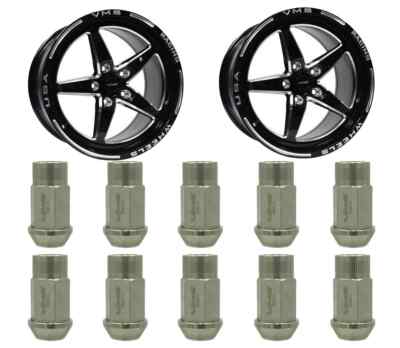 2010-2021 Chevy Camaro SS V6 VMS Wheels 17x10 44ET 5x120 & 10x 14X1.5MM ...