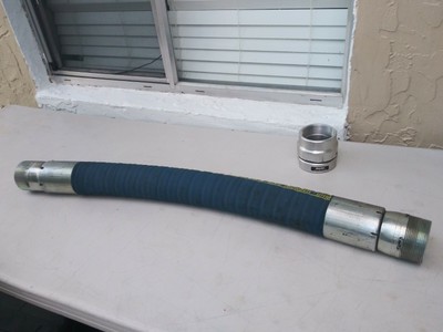 Parker Series 7373T Blue Thunder UHMW Chemical Hose with Dixon MannTek ...