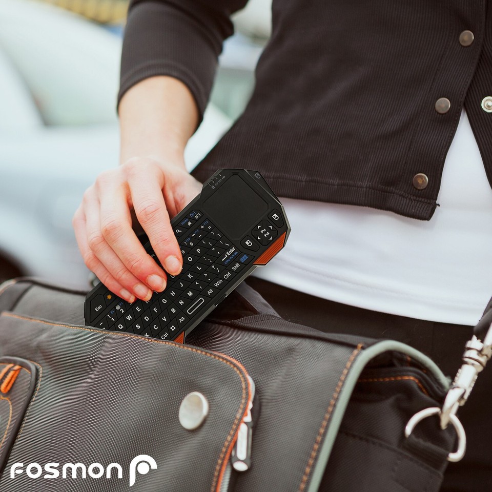 Fosmon 30FT Mini Wireless Bluetooth Keyboard Touchpad for iOS Android ...