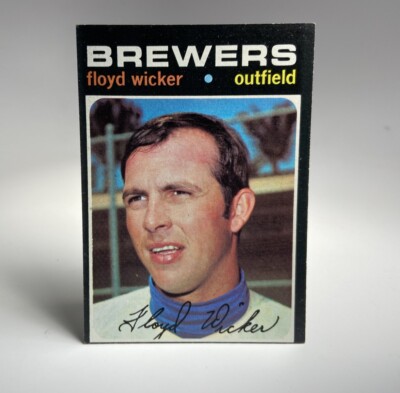 1971 Topps Floyd Wicker #97 Milwaukee Brewers NM | eBay