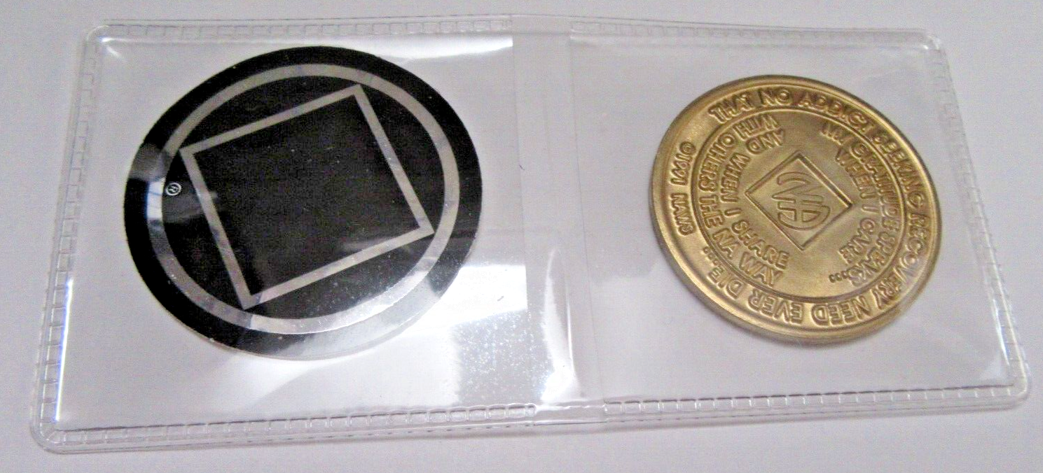 Narcotics Anonymous NA 3 Year Clean Bronze Medallion Recovery Coin Chip ...