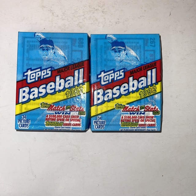 1992 Topps Baseball UNOPENED HOBBY BOX 24 Packs 34 Cards Each Ramirez ...