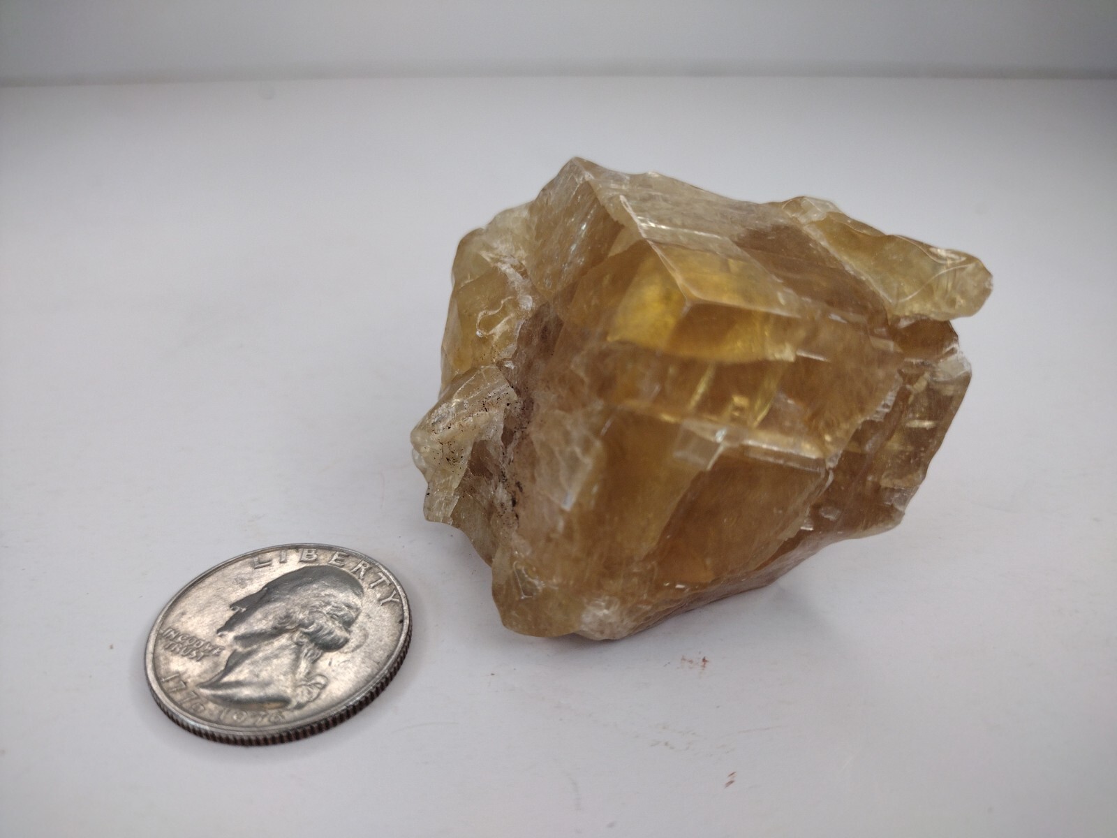 Honey Citrine Calcite Crystal Natural REIKI Specimen Mexico 101 grams ...