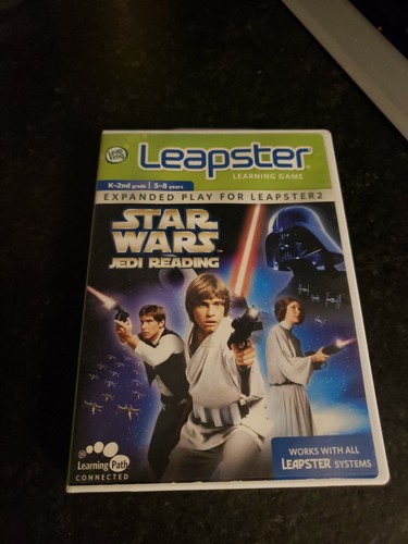 LEAPFROG LEAPSTER STAR WARS JEDI READING LEARNING GAME K-2ND GRADE 5-8 ...