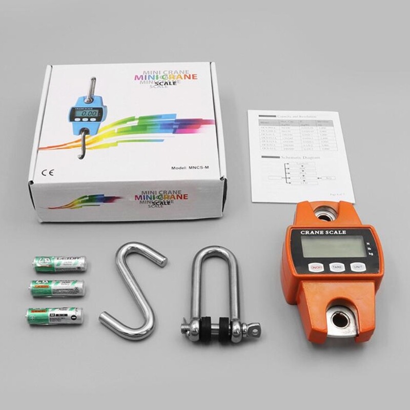 300kg/660lb Portable Hand Scale Electronic Weight Hook Scale Digital | eBay