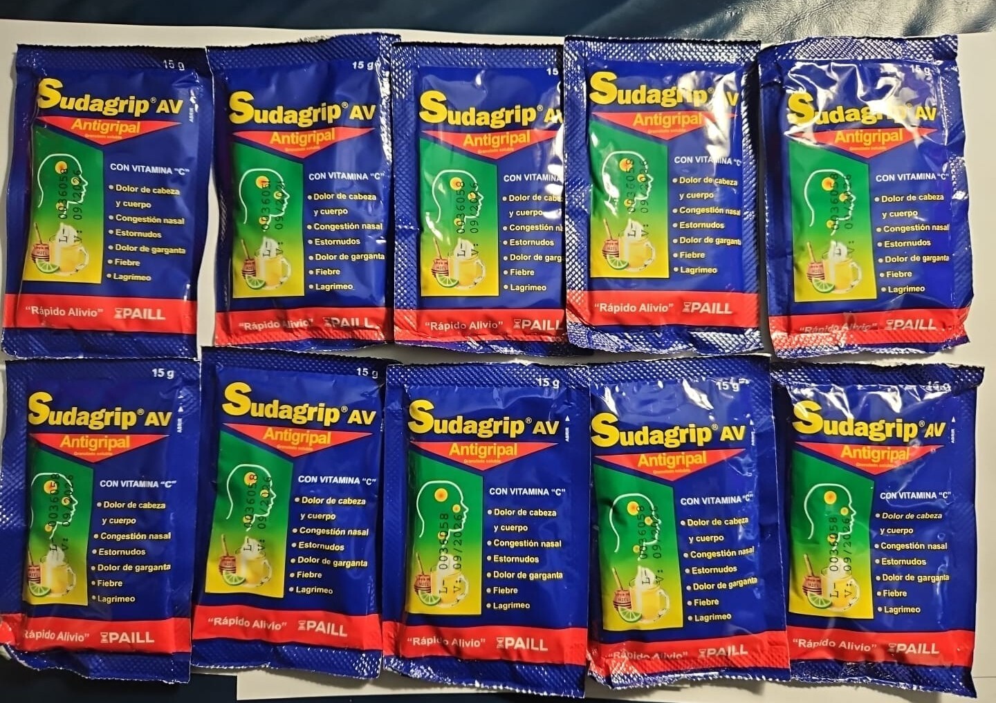 SUDAGRIP TE. "PAQUETE DE 10 SOBRES" ANTIGRIPAL ENVIO GRATIS ...