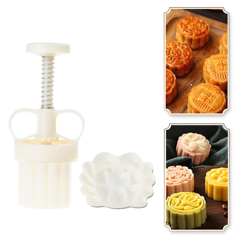 Mid-Autumn Festival DIY Hand Pressure Fondant Moon Cake Mould ...