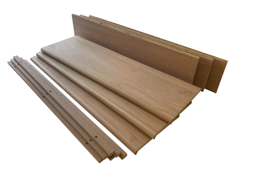 Oak Tread and Riser Stair Cladding - Pack of 3 (Triple Pack) | eBay UK